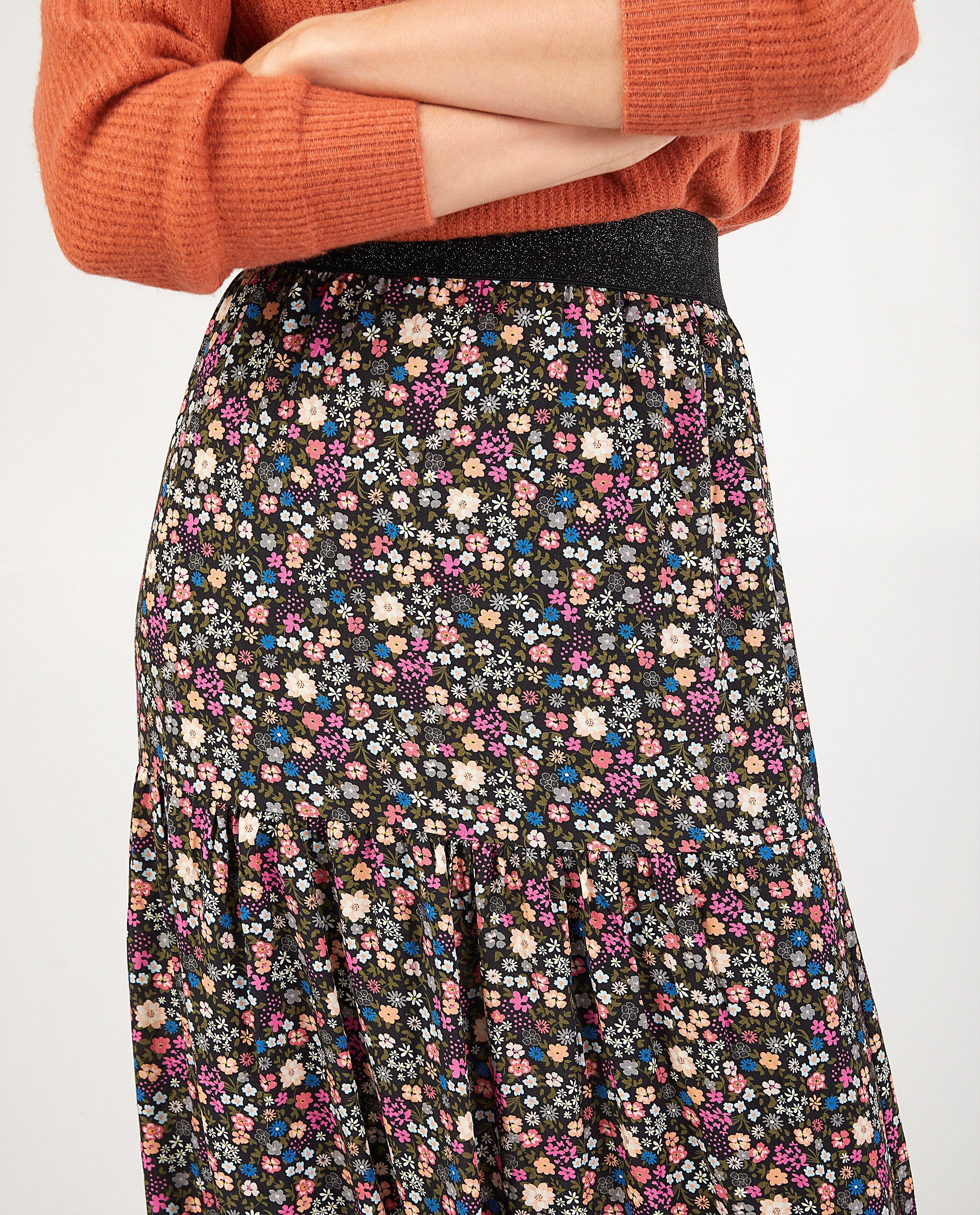 Zwarte rok met print Ella Italia