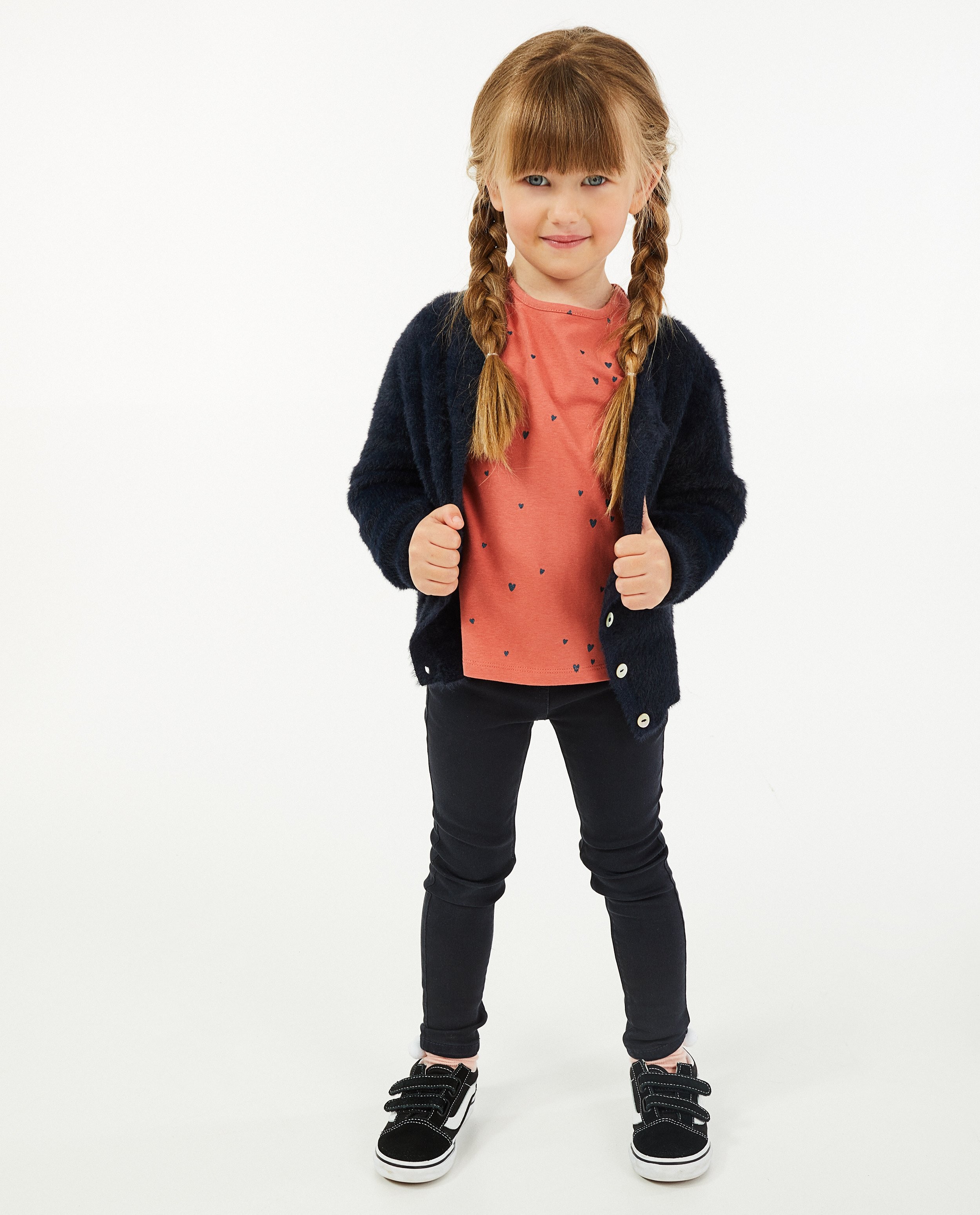 Donkerblauwe cardigan van fijne brei Besties | JBC België België