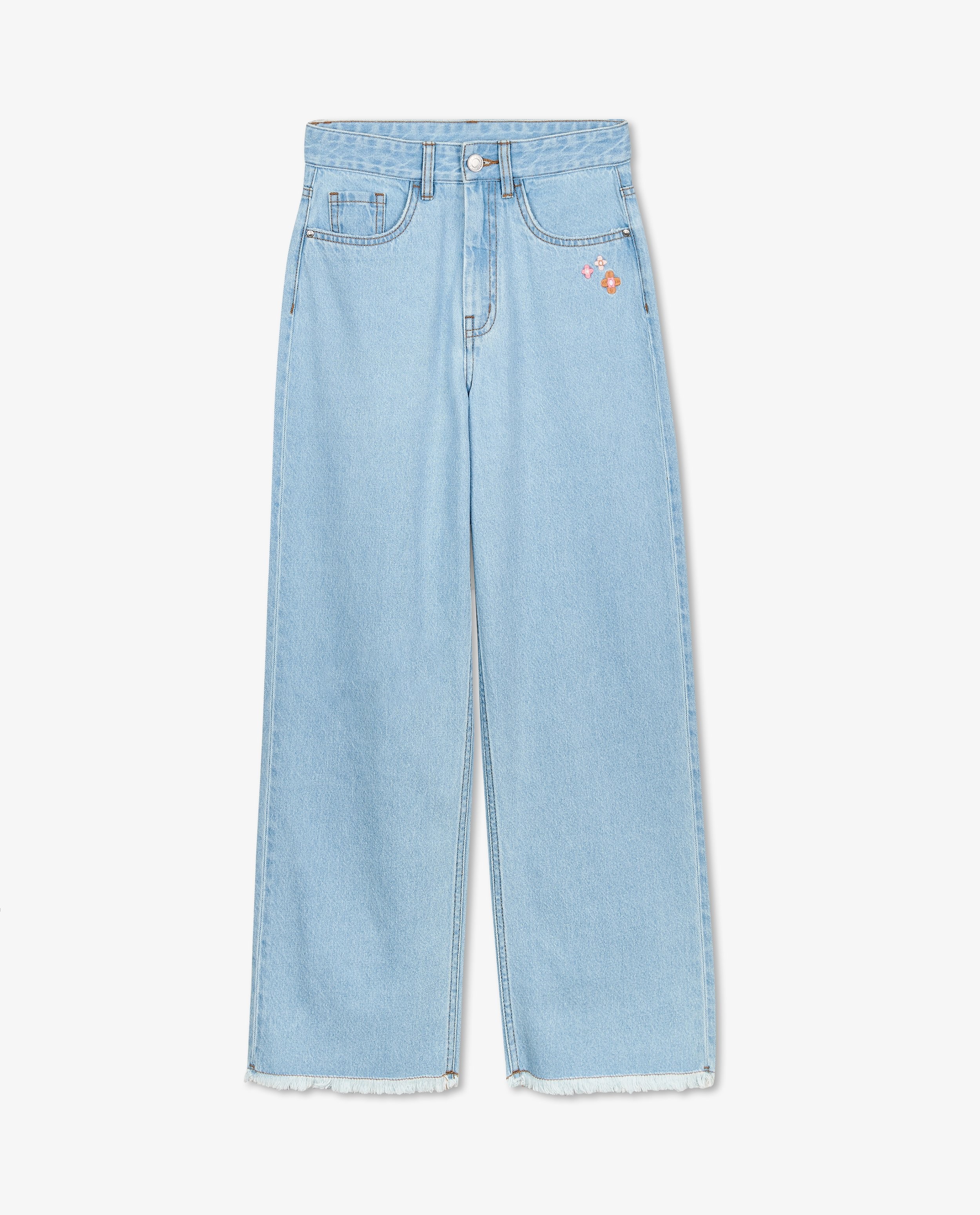 Lichtblauwe jeans met borduursel Steffi Mercie | JBC België