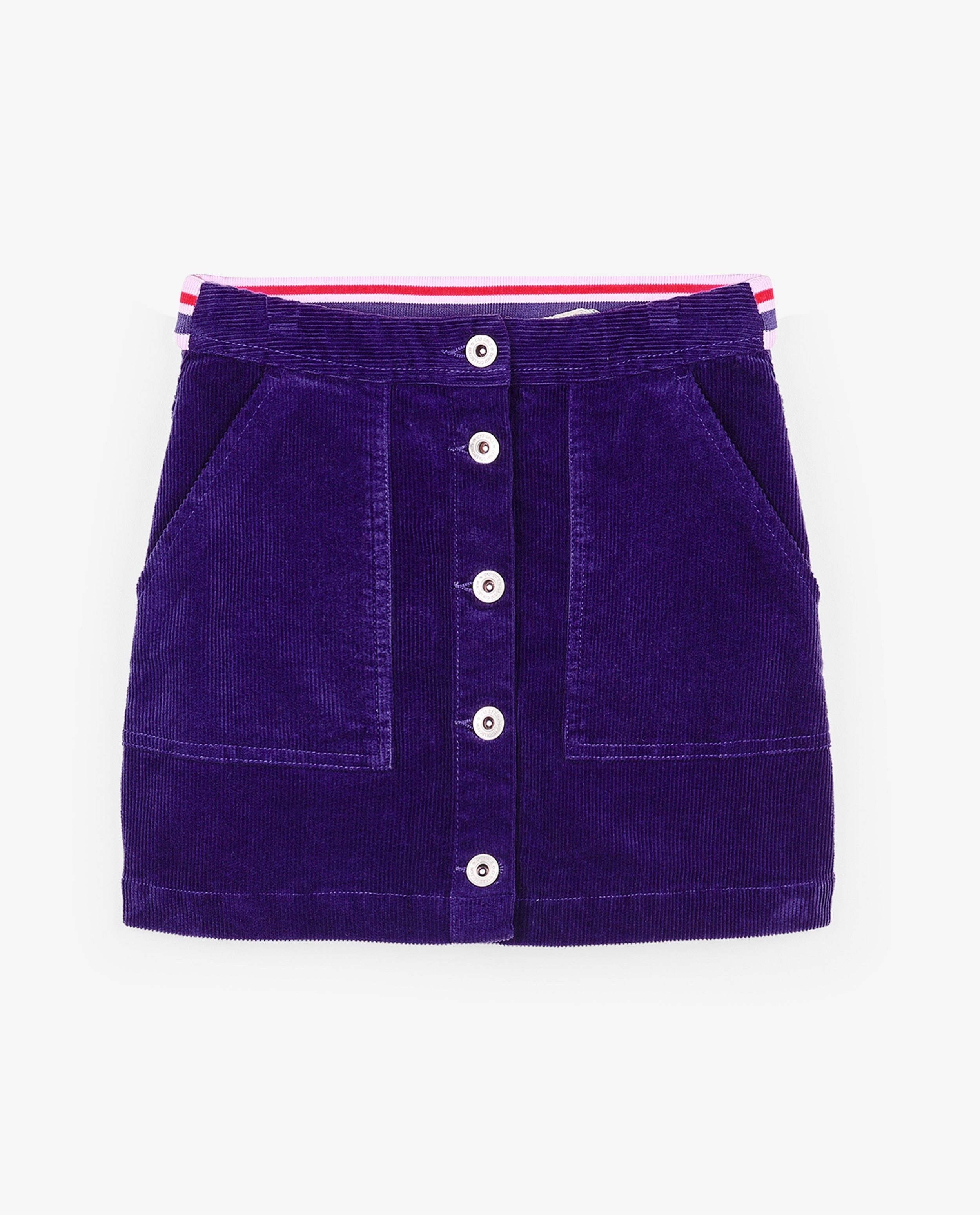 Paarse rok van ribfluweel