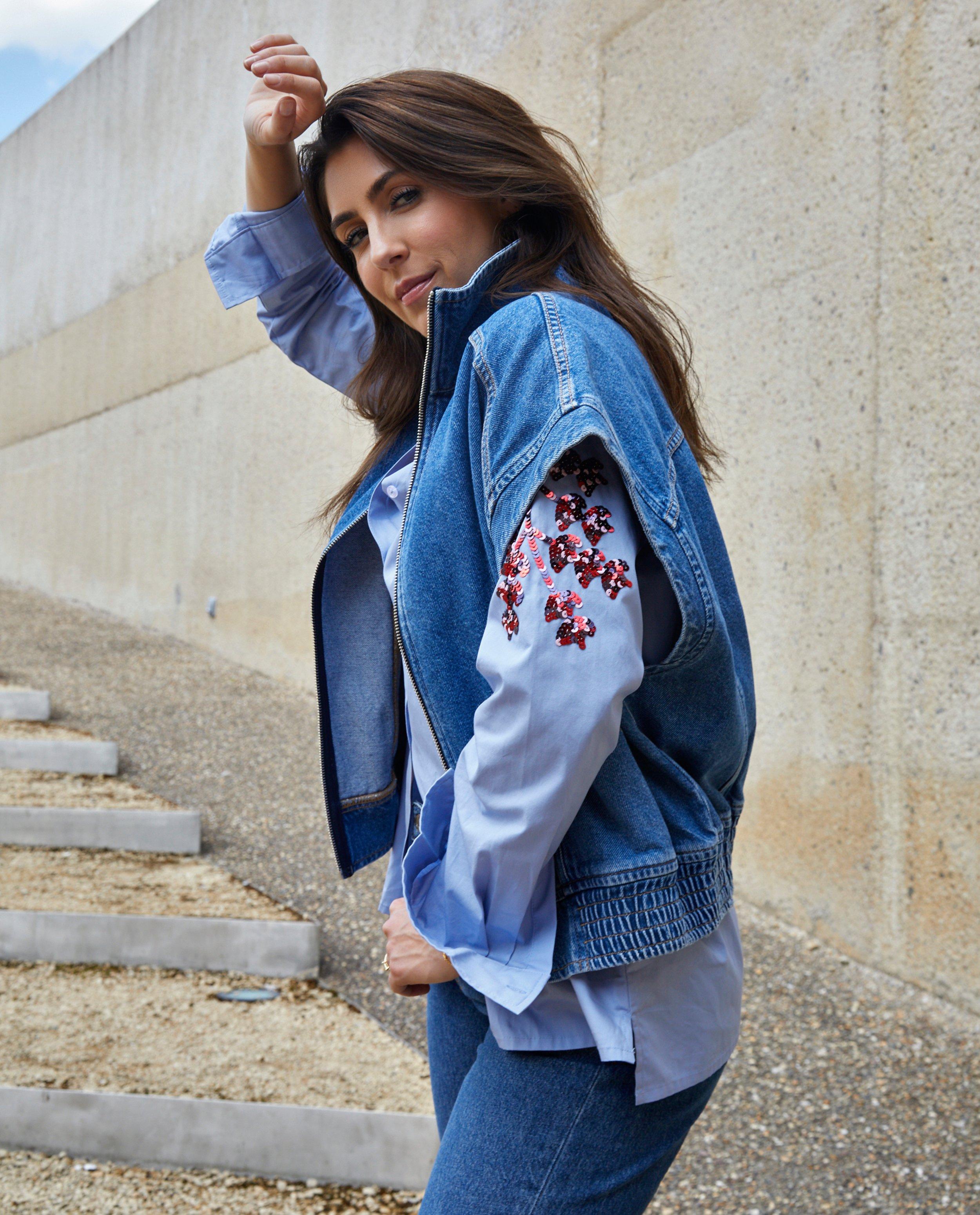 Blauwe jeansblazer Kim Van Oncen | JBC België