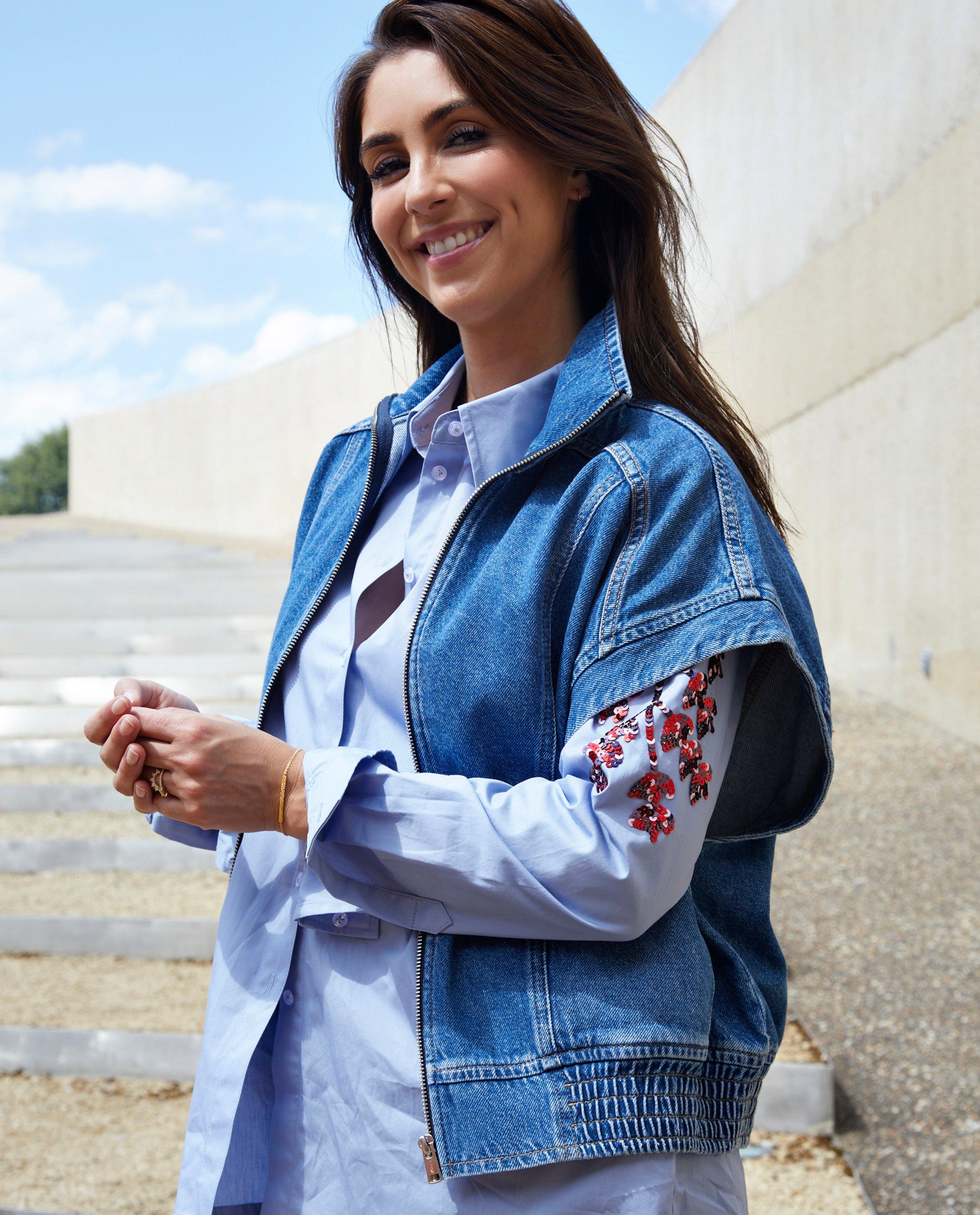 Blauwe jeansblazer Kim Van Oncen | JBC België