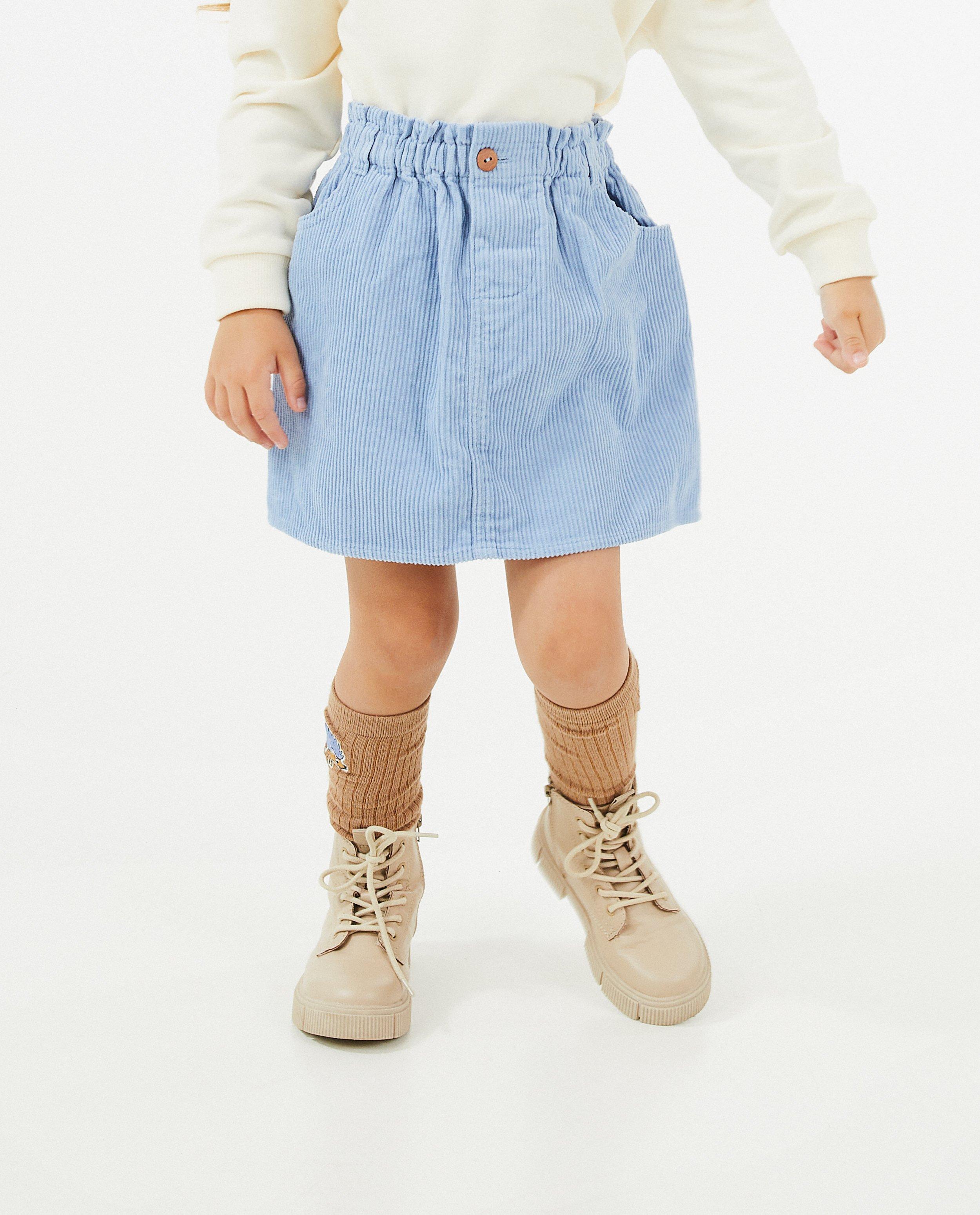 Paperbag rok van ribfluweel Samson | JBC België