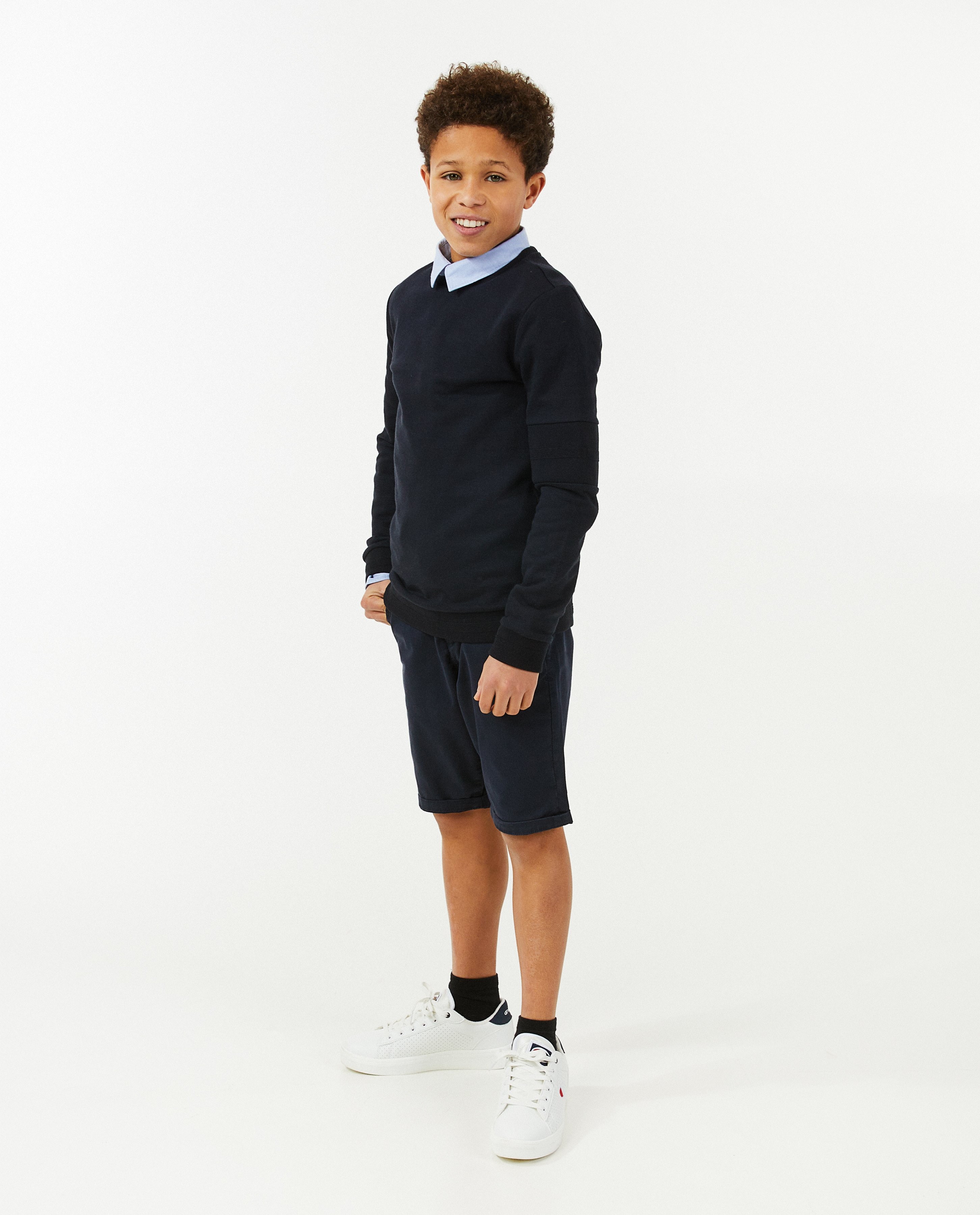 Donkerblauwe sweater Fish & Chips | JBC België