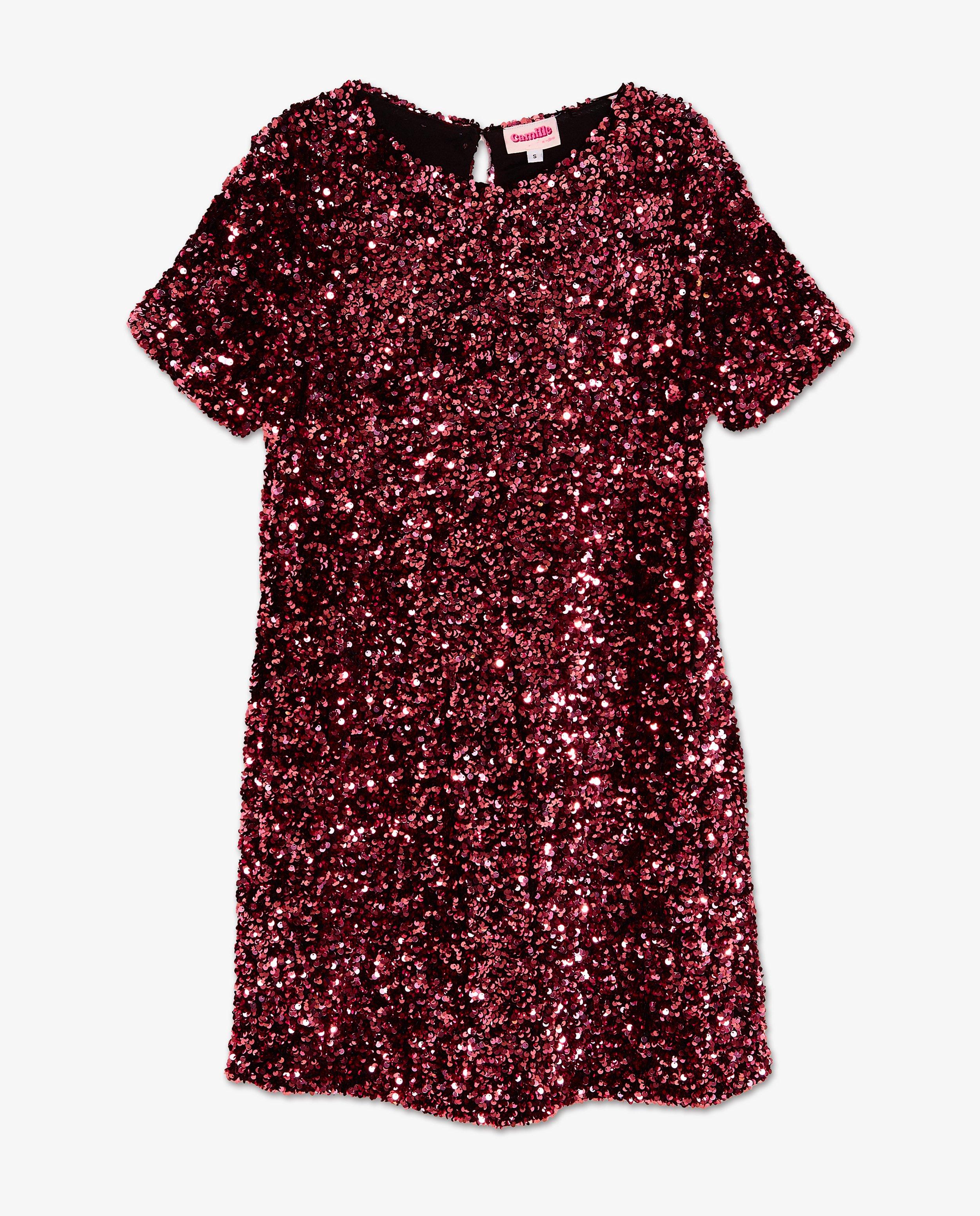 Robe rose à paillettes CAMILLE | JBC Belgique