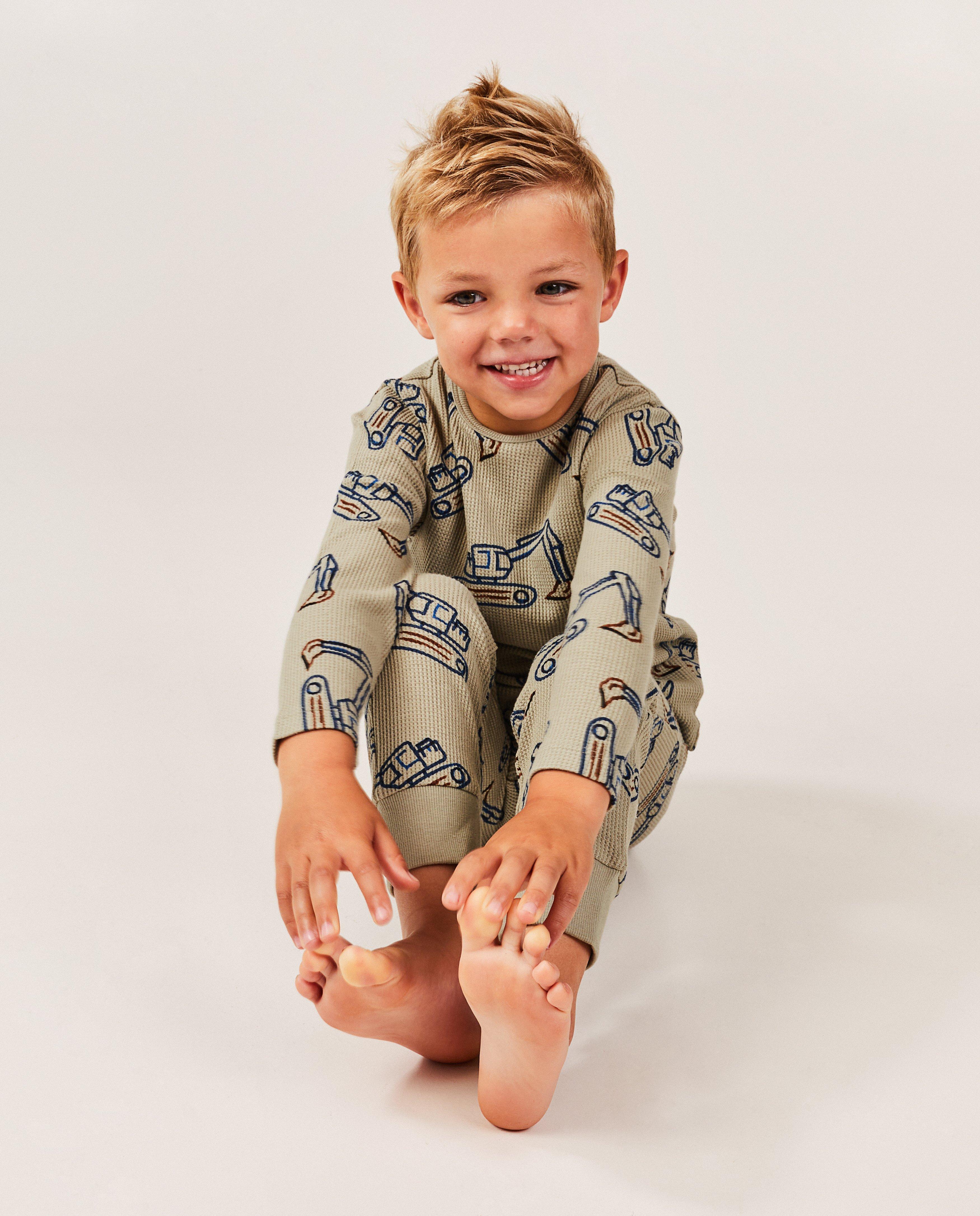 Pyjama met wafelpatroon