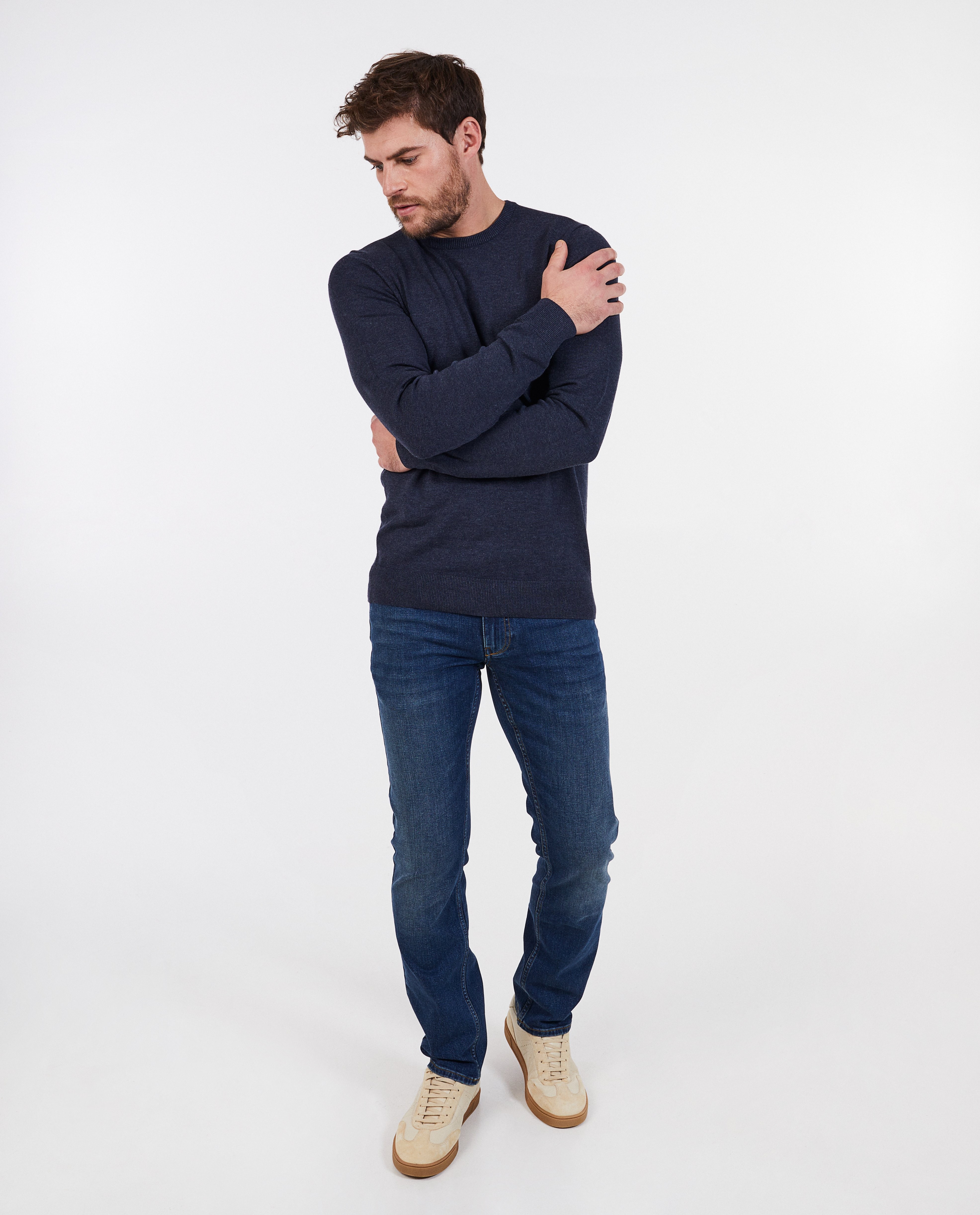 Jeans bleu foncé, straight fit Quarterback | JBC Belgique Belgique