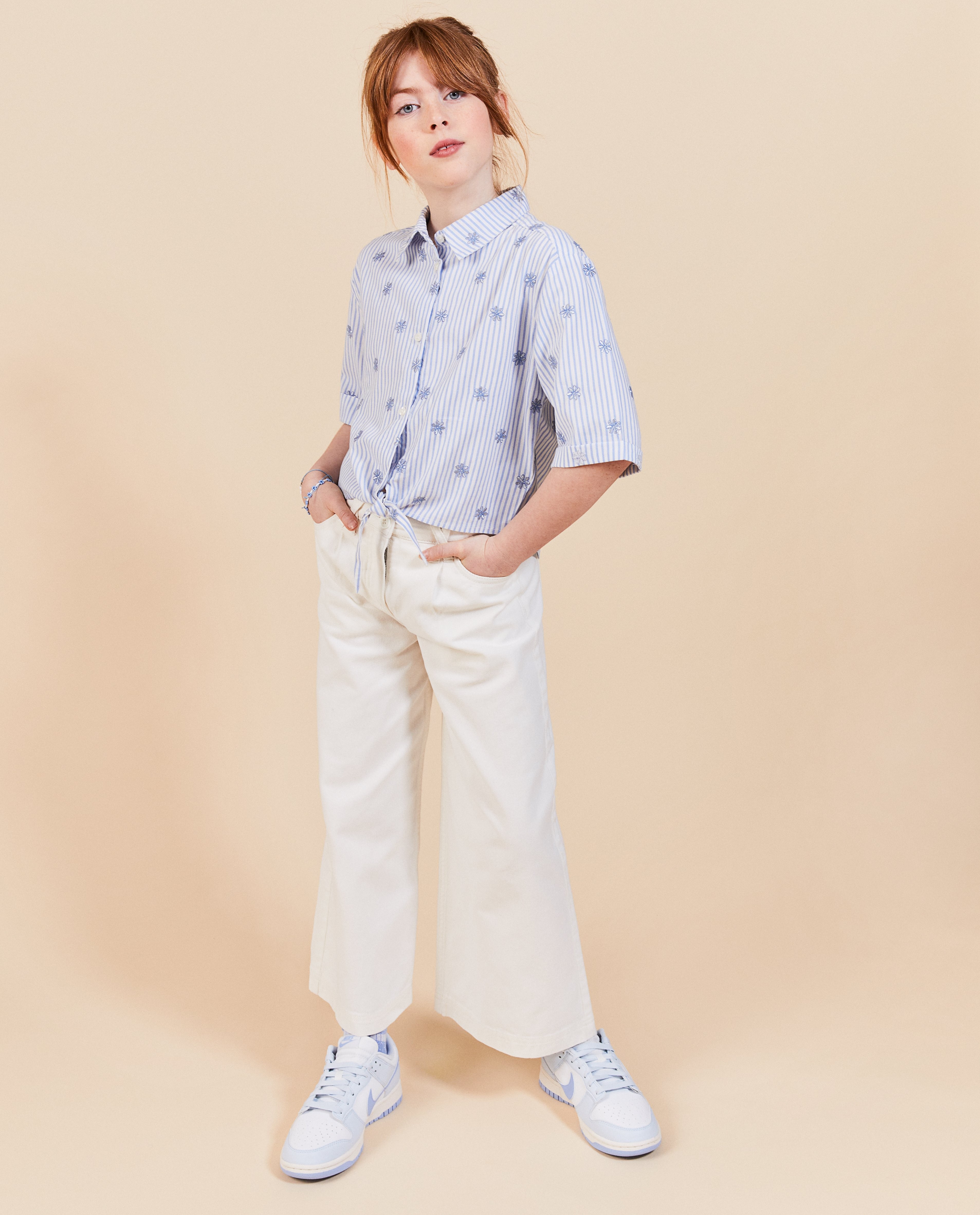 Witte jeans, straight fit, communie Milla Star | JBC België België