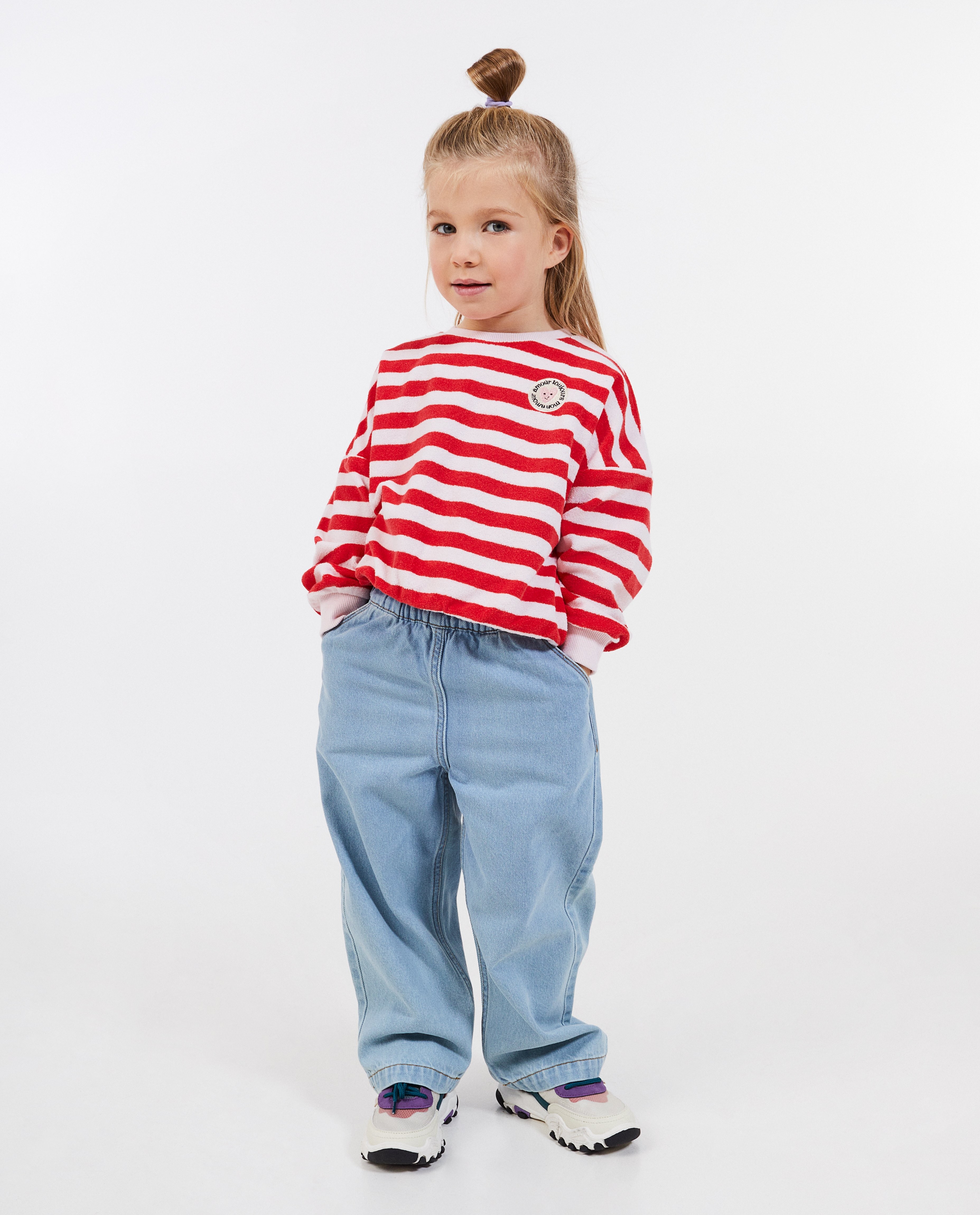 Lichtblauwe jeans, straight fit Besties | JBC België België