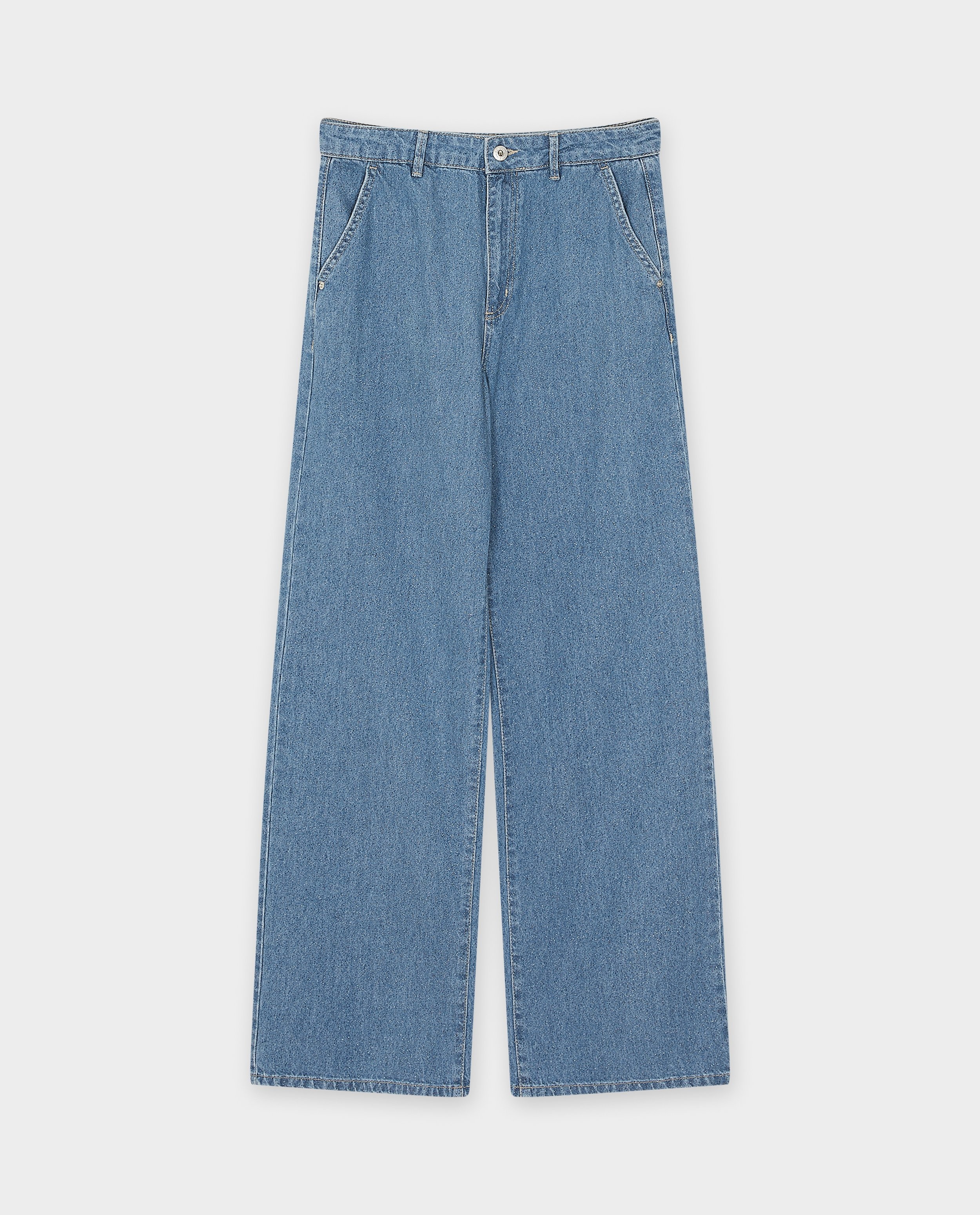Blauwe jeans met glitter, bootcut fit Sora | JBC België België